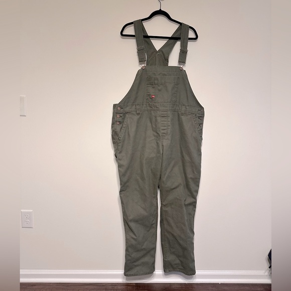 Dickies | Pants & Jumpsuits | Dickies Womens Relaxed Bib Overall Rinsed ...